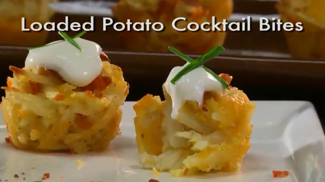 Loaded Potato Cocktail Bites Video - Easy Home Meals