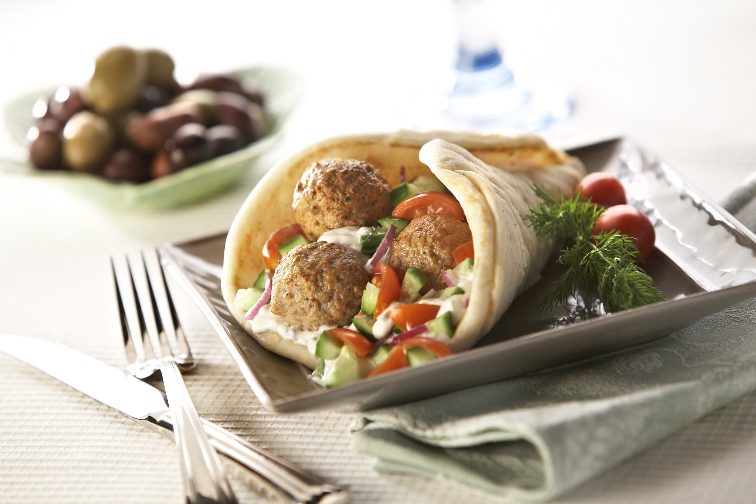 Turkey Meatball Gyro - Rosina Foods Inc. Recipes