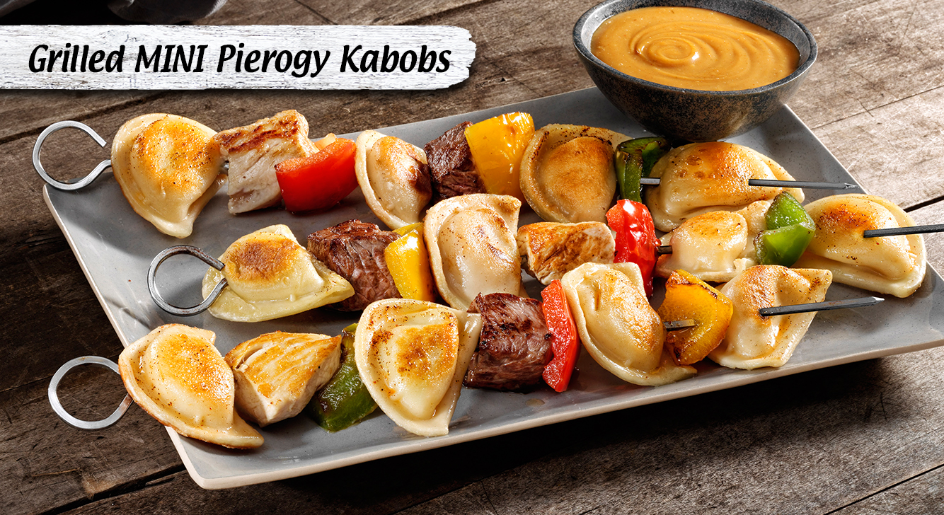 Grilled Mini Pierogy Kabobs Recipe - Easy Home Meals