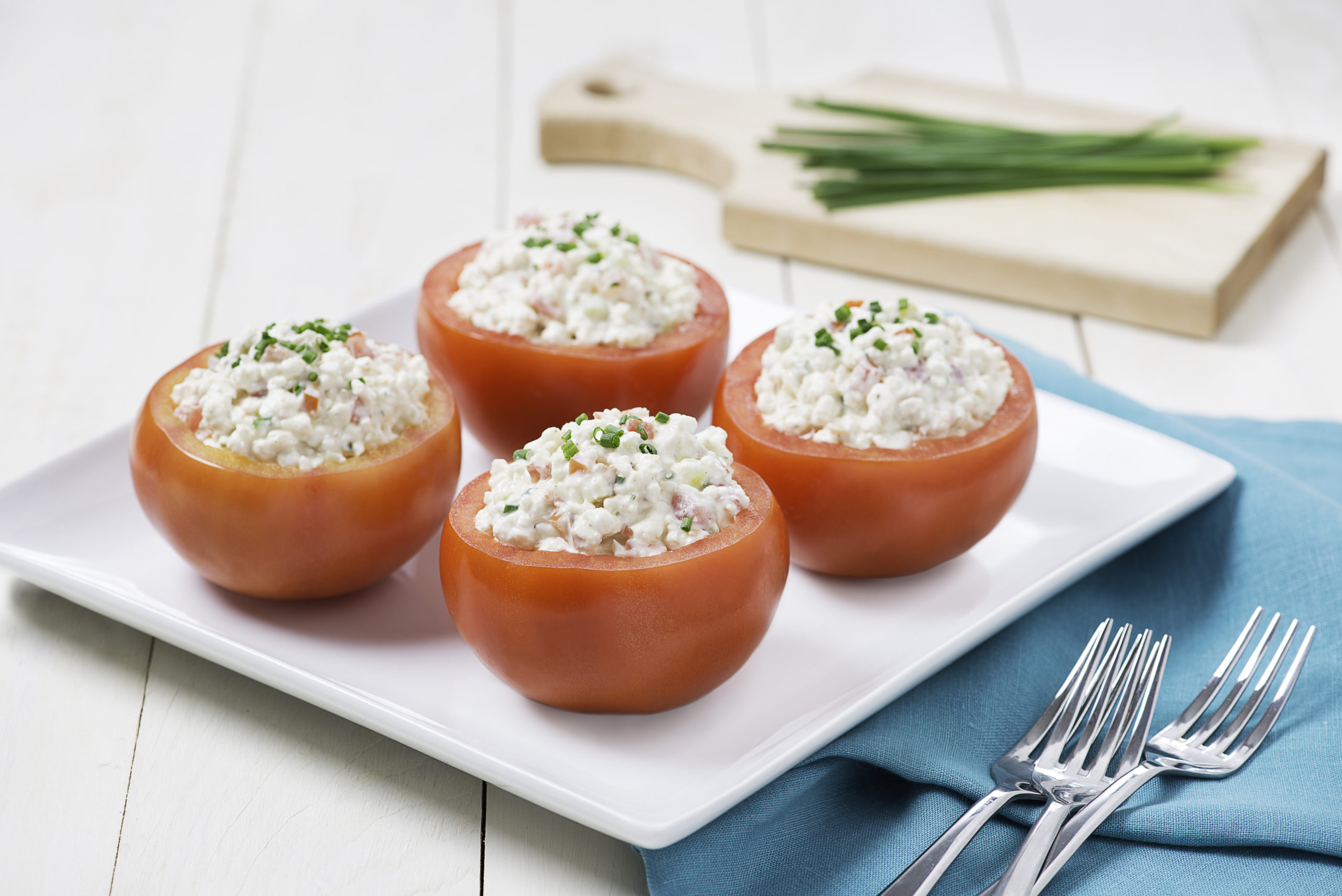 Savory Stuffed Tomatoes - Hood® Cottage Cheese & Easy Home Meals