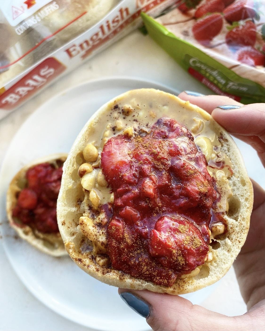 Sammi Peanut Butter Jelly English Muffin Easy Home Meals Sammi Peanut Butter Jelly English Muffin Easy Home Meals