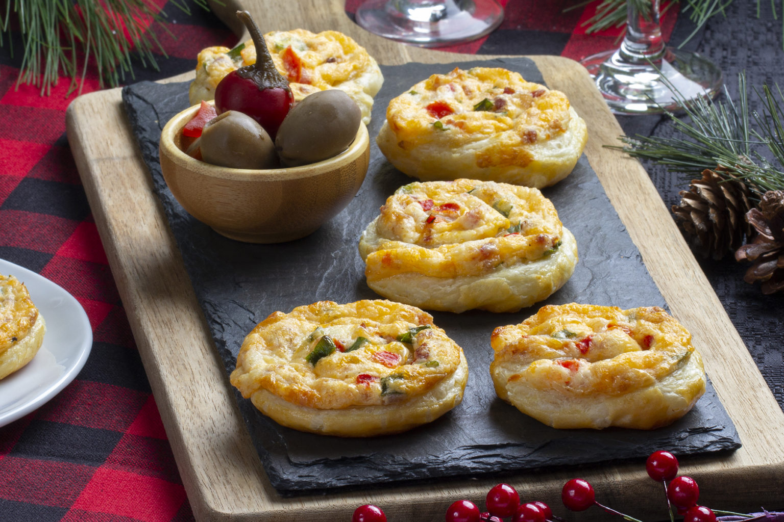 Savory Holiday Pinwheels - Easy Home Meals
