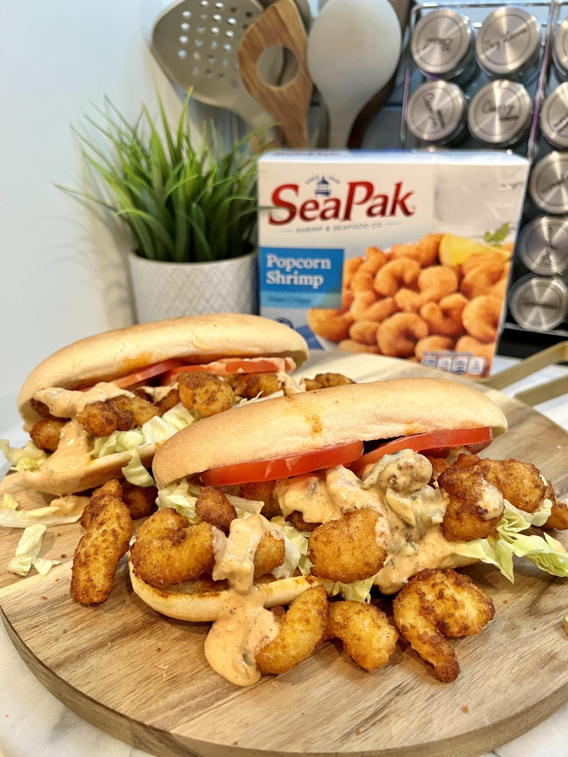 Popcorn Shrimp Po'Boys - Easy Home Meals