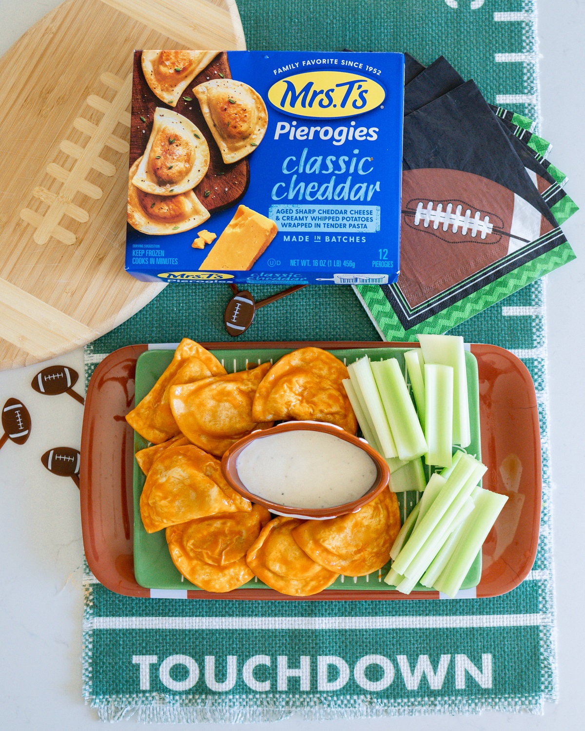 Game Day Buffalo Pierogies | Easy Home Meals