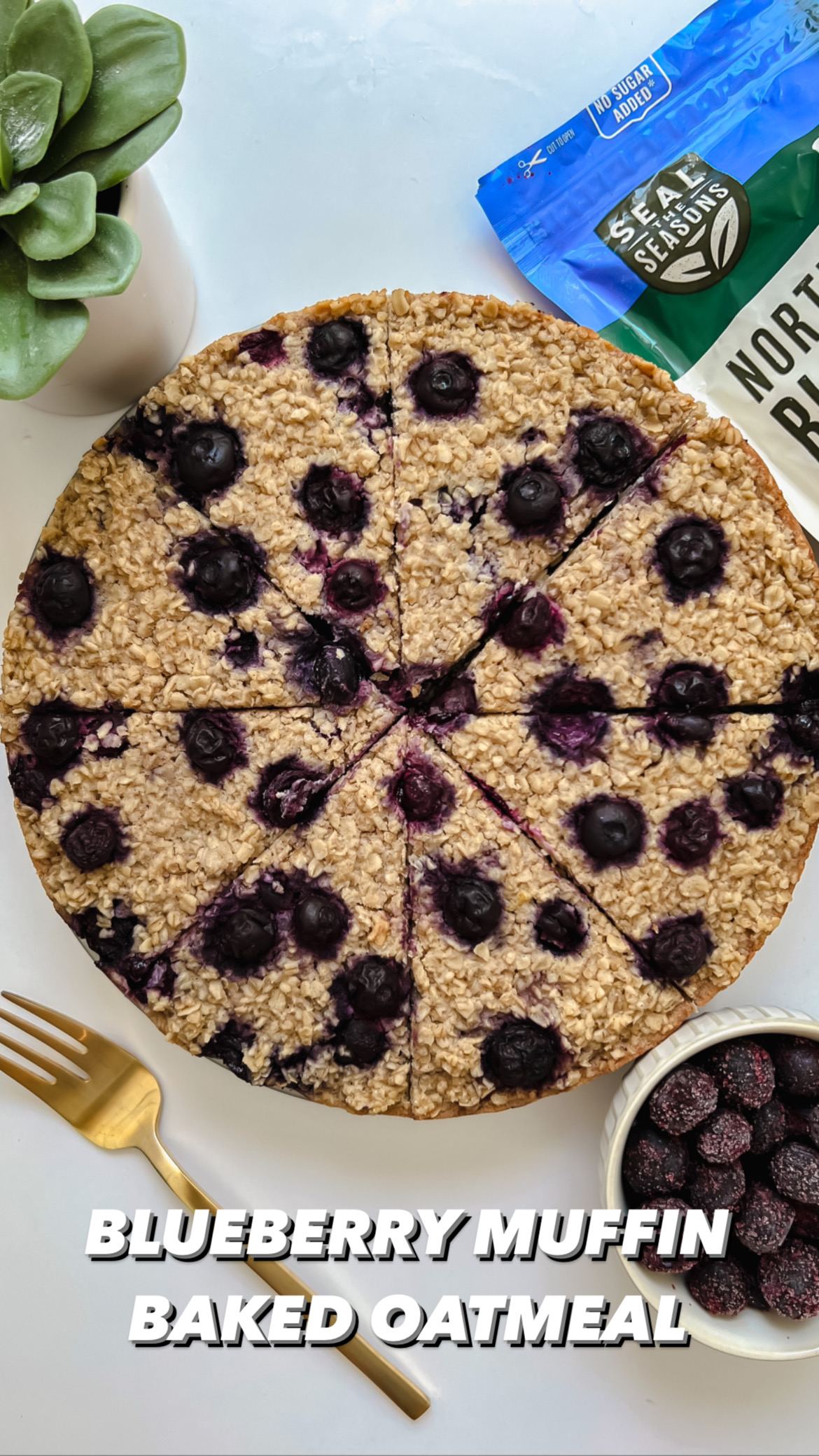 Blueberry Muffin Baked Oatmeal Easy Home Meals