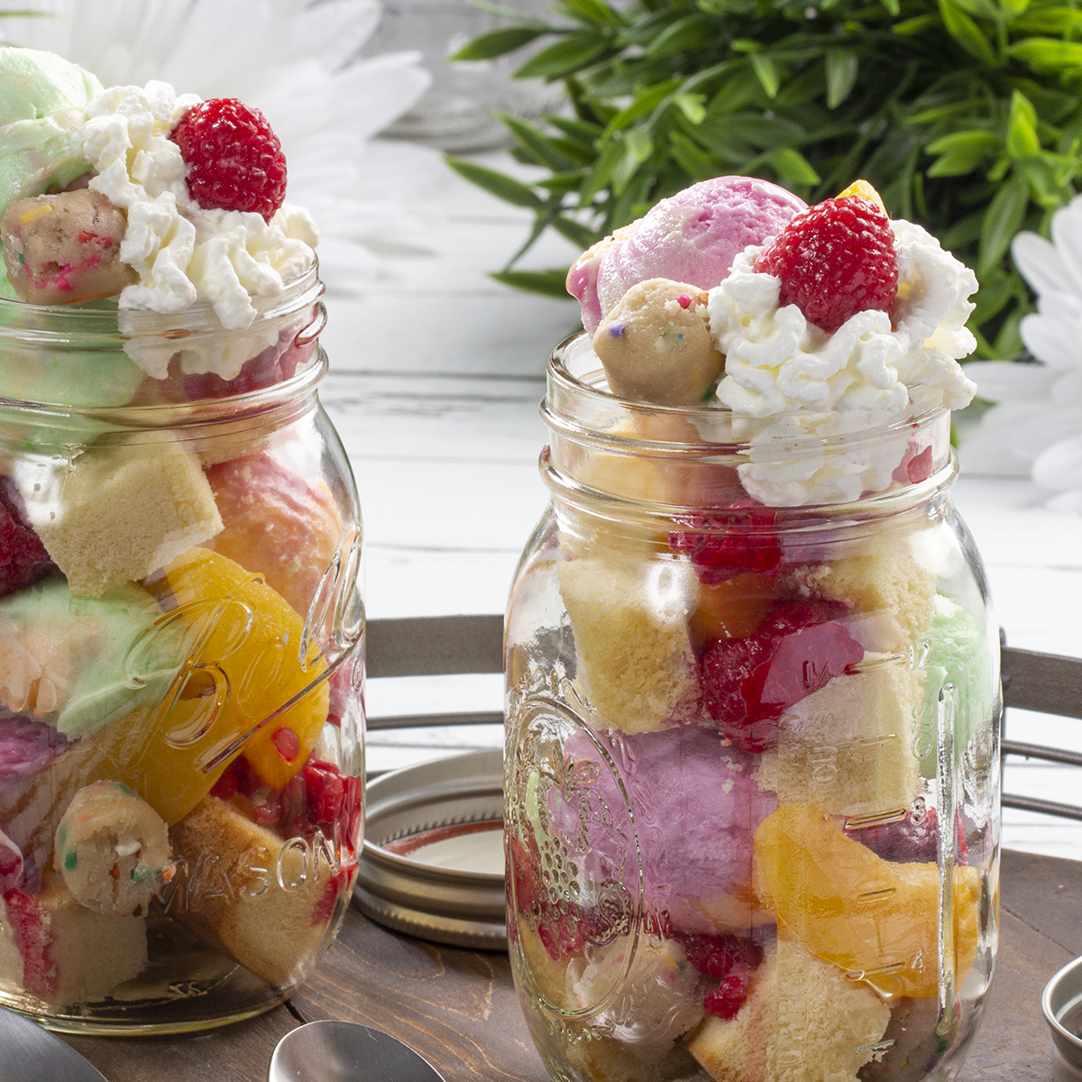 Frozen Rainbow Dessert Jars | Easy Home Meals