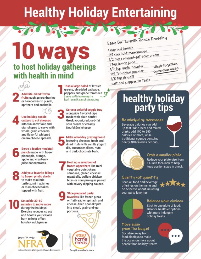 10 Ways to Host a Holiday Party with Health in Mind | Easy Home Meals