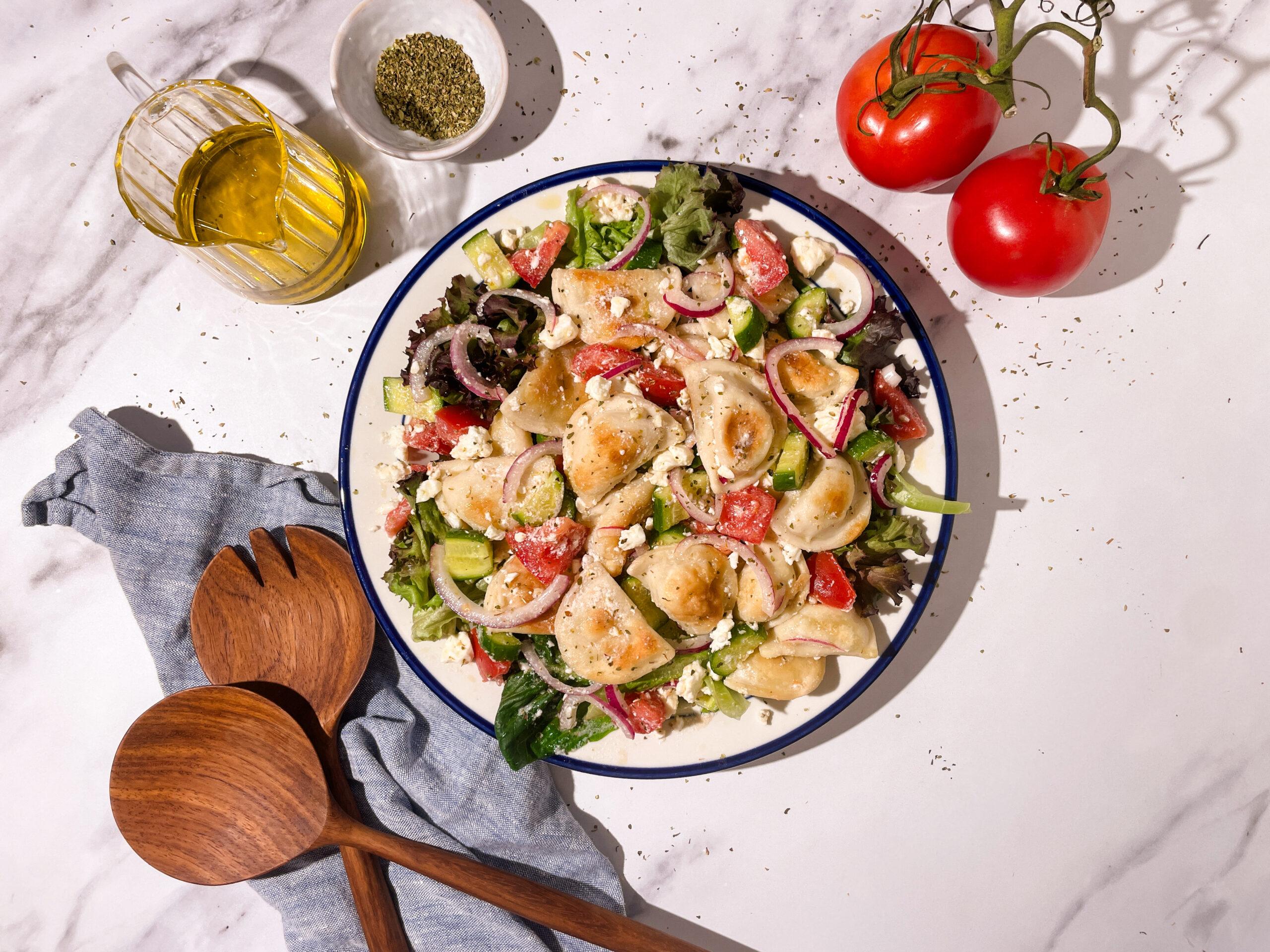 Mrs. T's Farmers Market Mini Pierogy Salad | Easy Home Meals