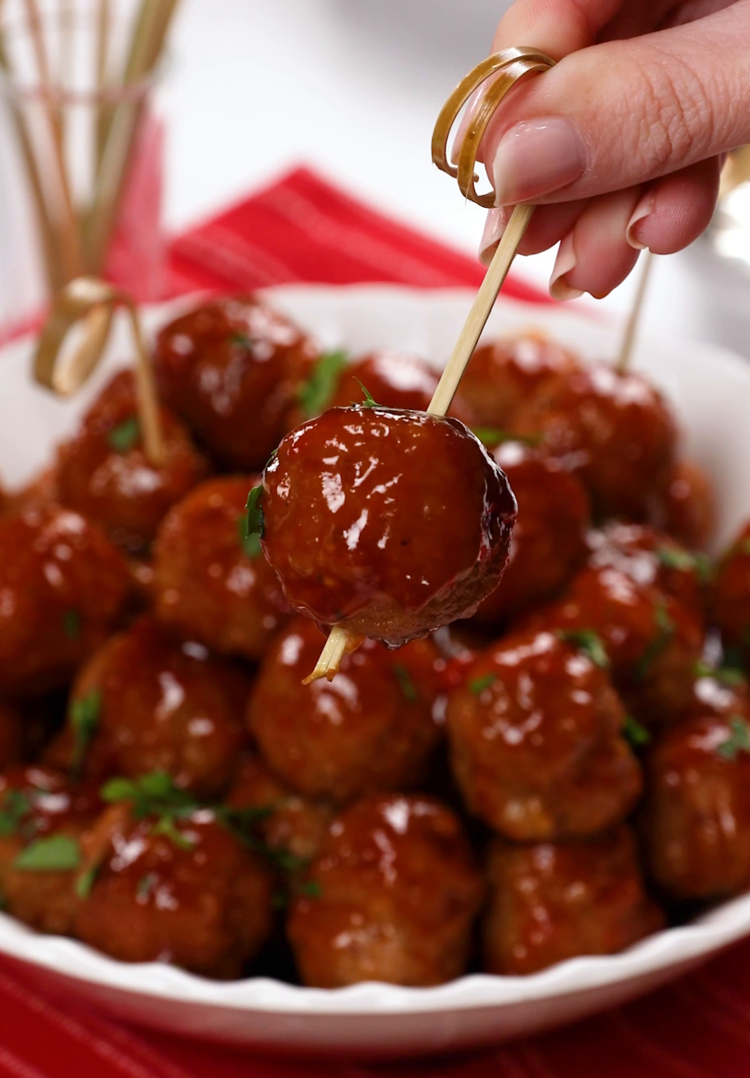 Savory Meatball Appetizer & 3 Dipping Sauces Recipe | Easy Home Meals