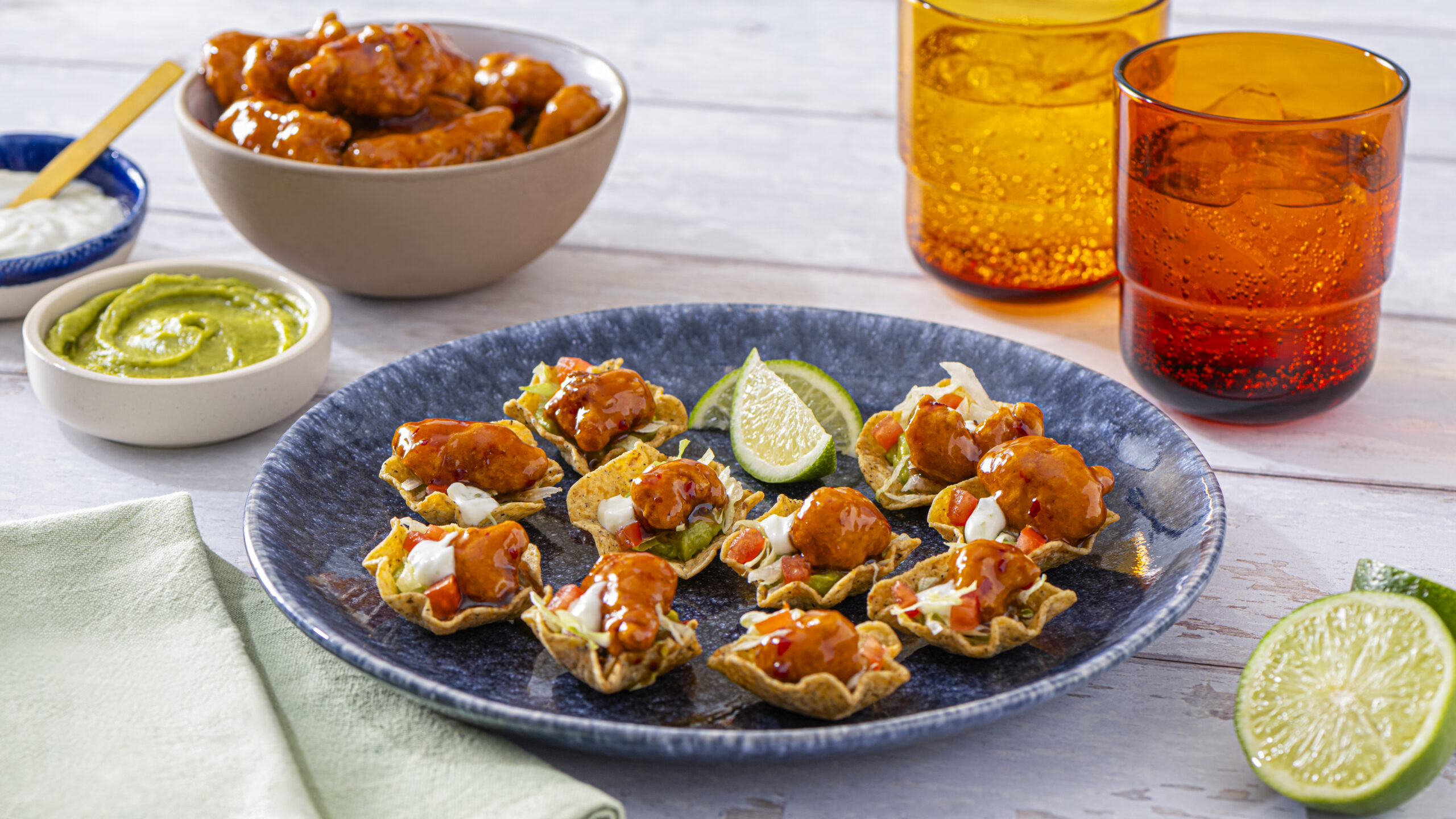 Sweet and Tangy Chicken Tostada Bites | Easy Home Meals