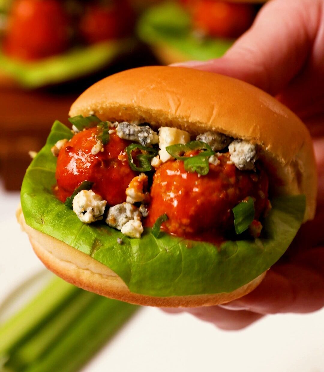 Homestyle Meatball Buffalo Sliders | Easy Home Meals